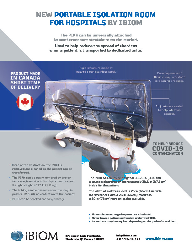Portable Isolation Room - Ibiom